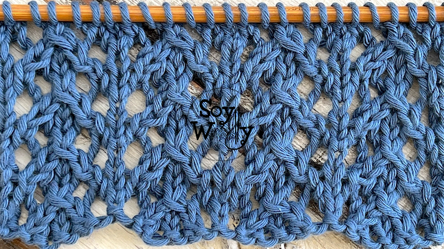 Cómo tejer el Punto Celosía en 2 agujas (un calado precioso)